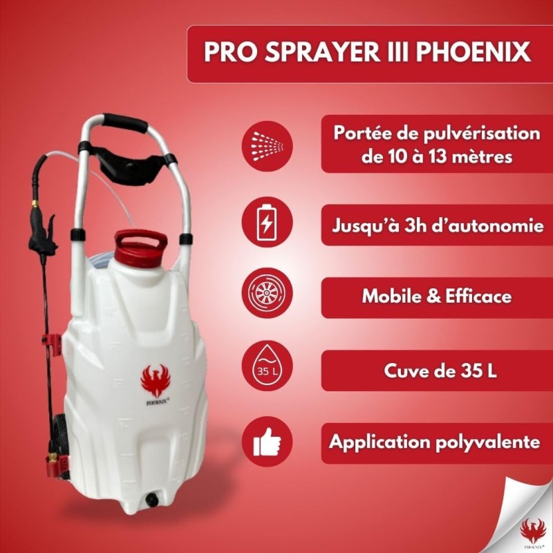 Pack accessoires pour pulvérisateur électrique PRO SPRAYER PHOENIX 35L - 2 Batteries